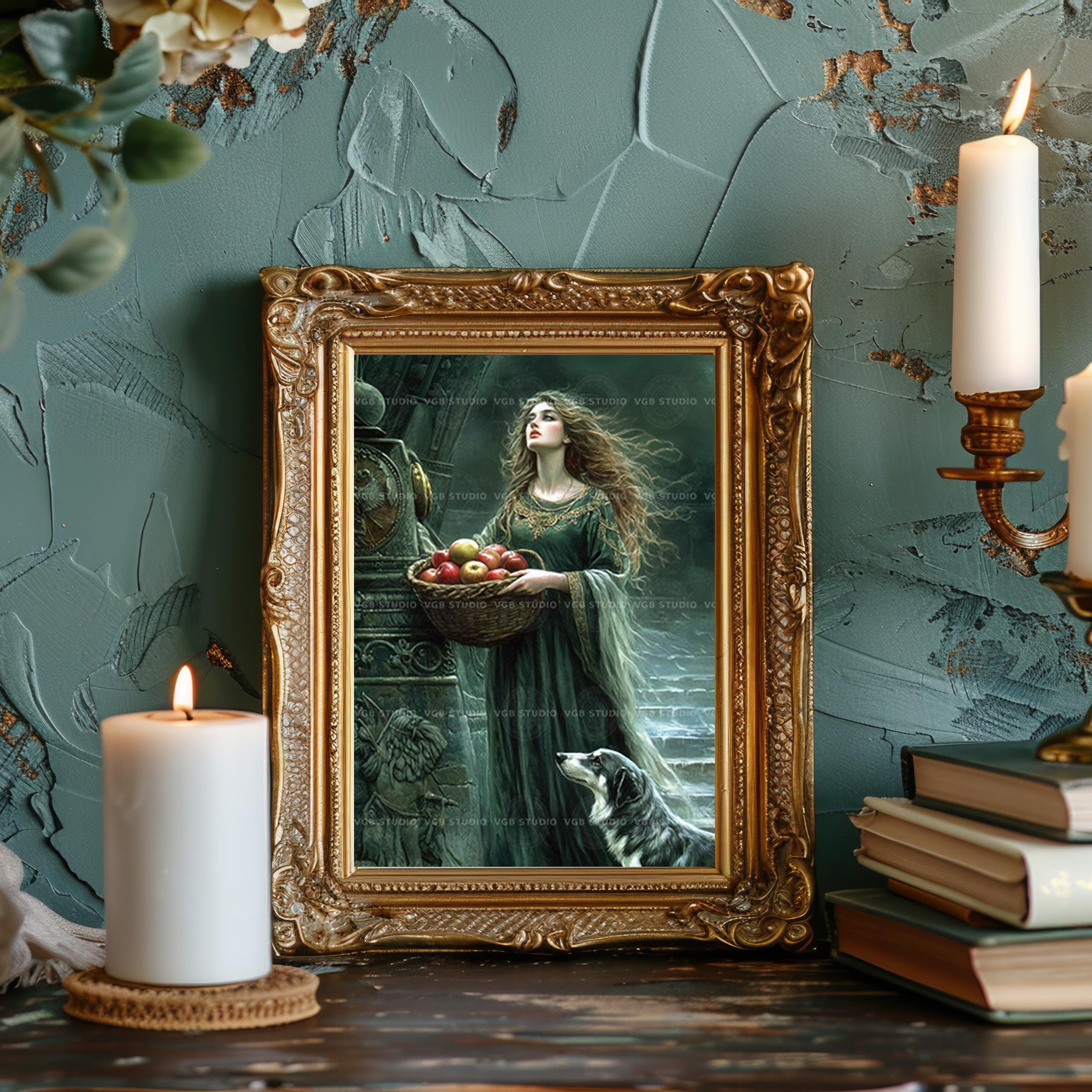 Nehalennia Goddess of Protection and Trade, Celtic Mythology Artwork ...