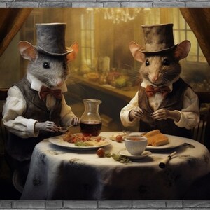 Gothic Rat Victorian Mouse Gentleman Poster Fine Art Print - Etsy