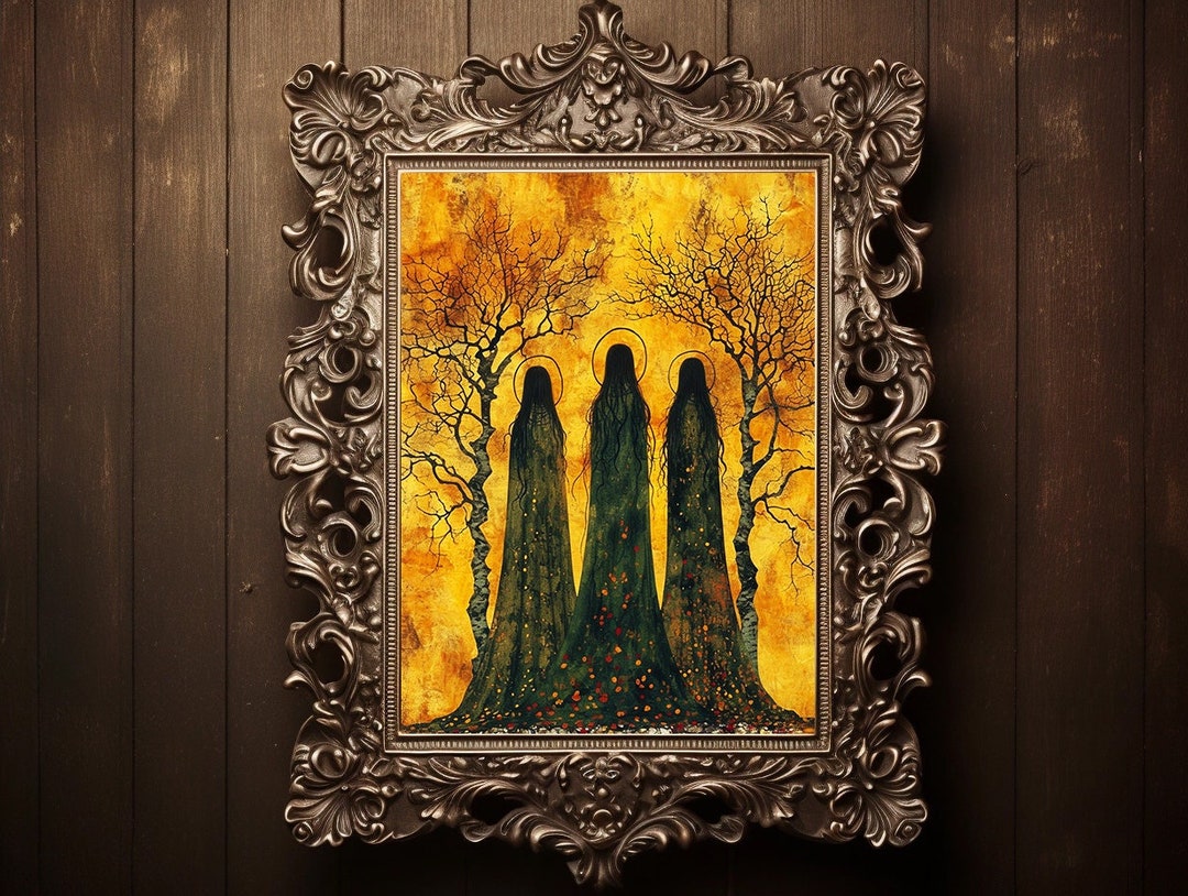 The Norns Norse Pagan Goddess Mythology Painting, Scandinavian Lore ...