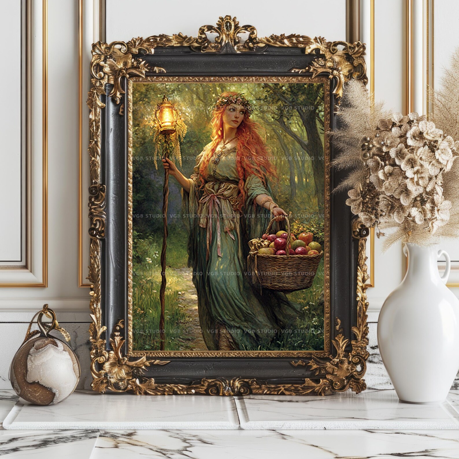Rosmerta Art Print Celtic Goddess of Abundance Wall Decor Autumn ...