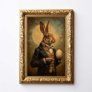 Gothic Rabbit Victorian Easter Dapper Gentleman Funny Bunny Cool Art ...