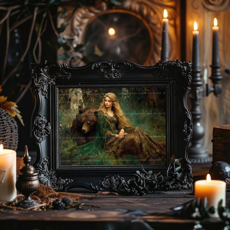 Artio Celtic Goddess of Wildlife and Bears Art Print Mythology Forest ...