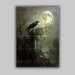 Victorian Raven Crow Gothic City Dusk, Crow Print, Dark Academy Art ...