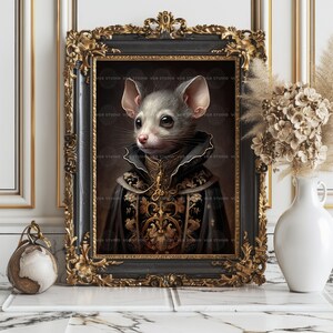 Gothic Mouse Renaissance Prince Regal Victorian Mice, Baroque Poster ...