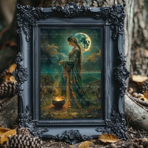 Ceridwen Celtic Welsh Goddess Knowledge Magic Deity, Cerridwen Fine Art ...