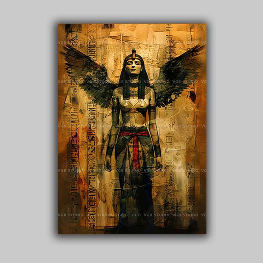 Isis Egyptian Goddess of Magic and Moon Fine Art Giclee, Mystic Lost ...