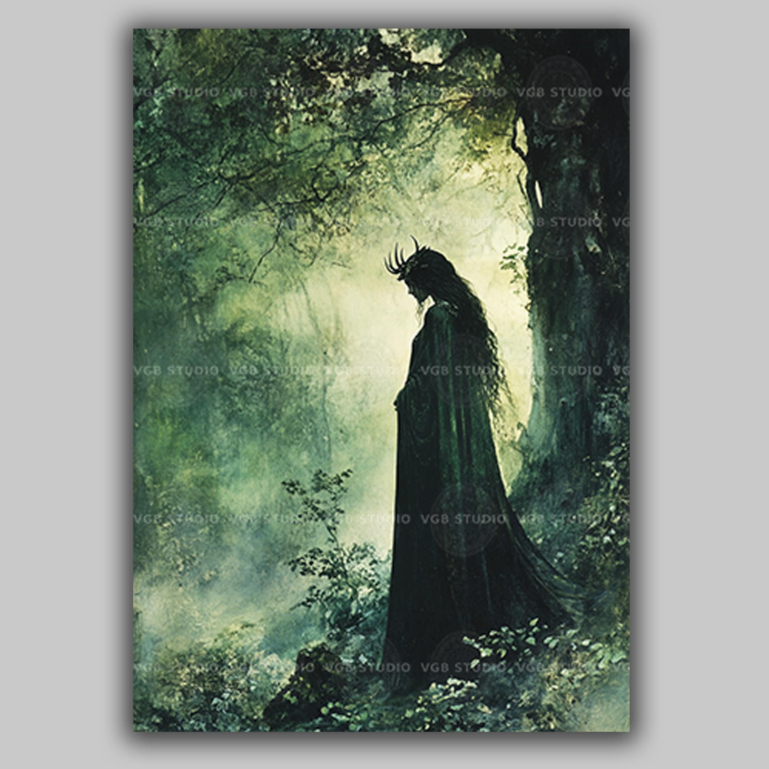 Sadhbh Celtic Goddess of Change and Nature Deer Art Print, Spiritual ...