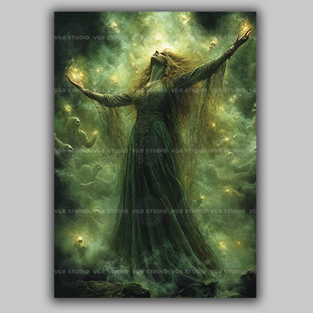 Cliodhna Goddess Art Print | Celtic Goddess of Beauty and the Sea ...