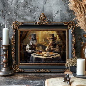 Gothic Rat Victorian Mouse Gentleman Poster Fine Art Print, Painting ...