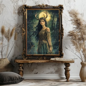 Sadhbh Celtic Goddess of Transformation and Nature Art Print, Spiritual ...