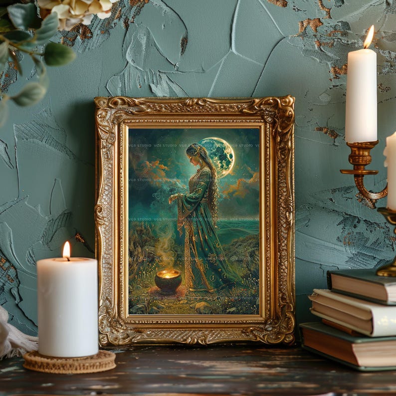 Ceridwen Celtic Welsh Goddess Knowledge Magic Deity, Cerridwen Fine Art ...