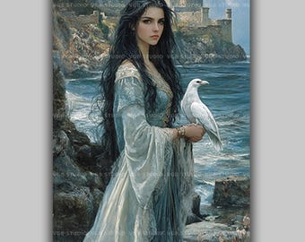 Branwen, the White Raven, Welsh Goddess - Etsy