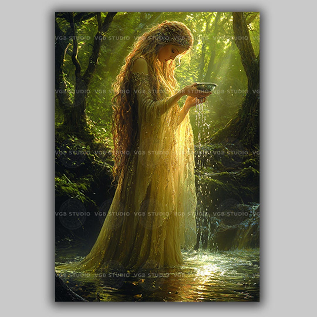 Danu Art Print Celtic Goddess Water Spirit Irish Mythology Sacred ...