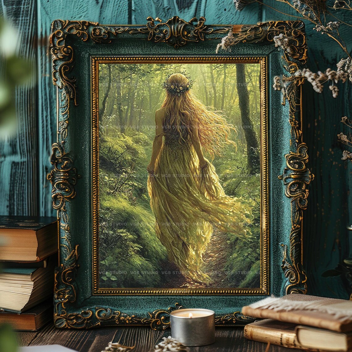 Nemetona Celtic Goddess of Nature and Sacred Grove Print, Sanctuary and ...