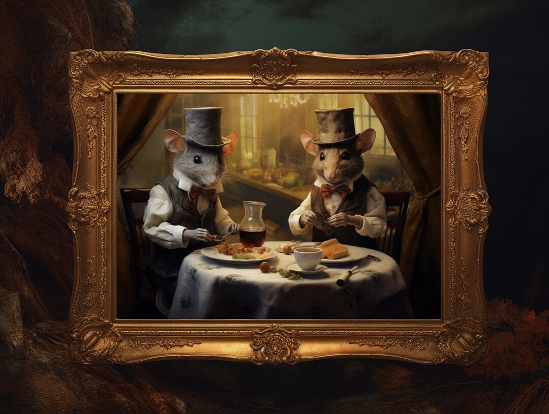 Gothic Rat Victorian Mouse Gentleman Poster Fine Art Print - Etsy