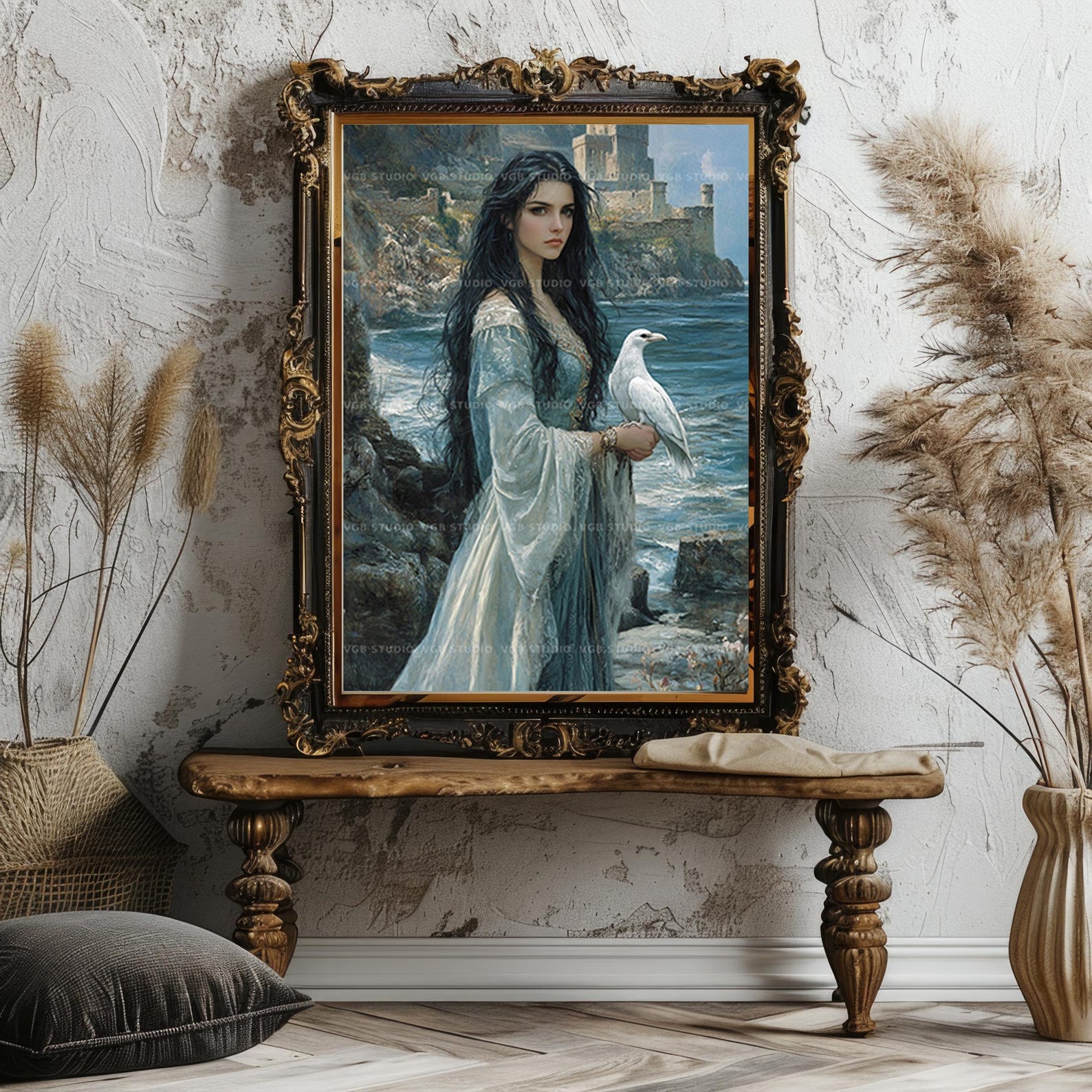 Branwen Welsh Goddess of Love and Beauty by the Sea Fine Art Print ...