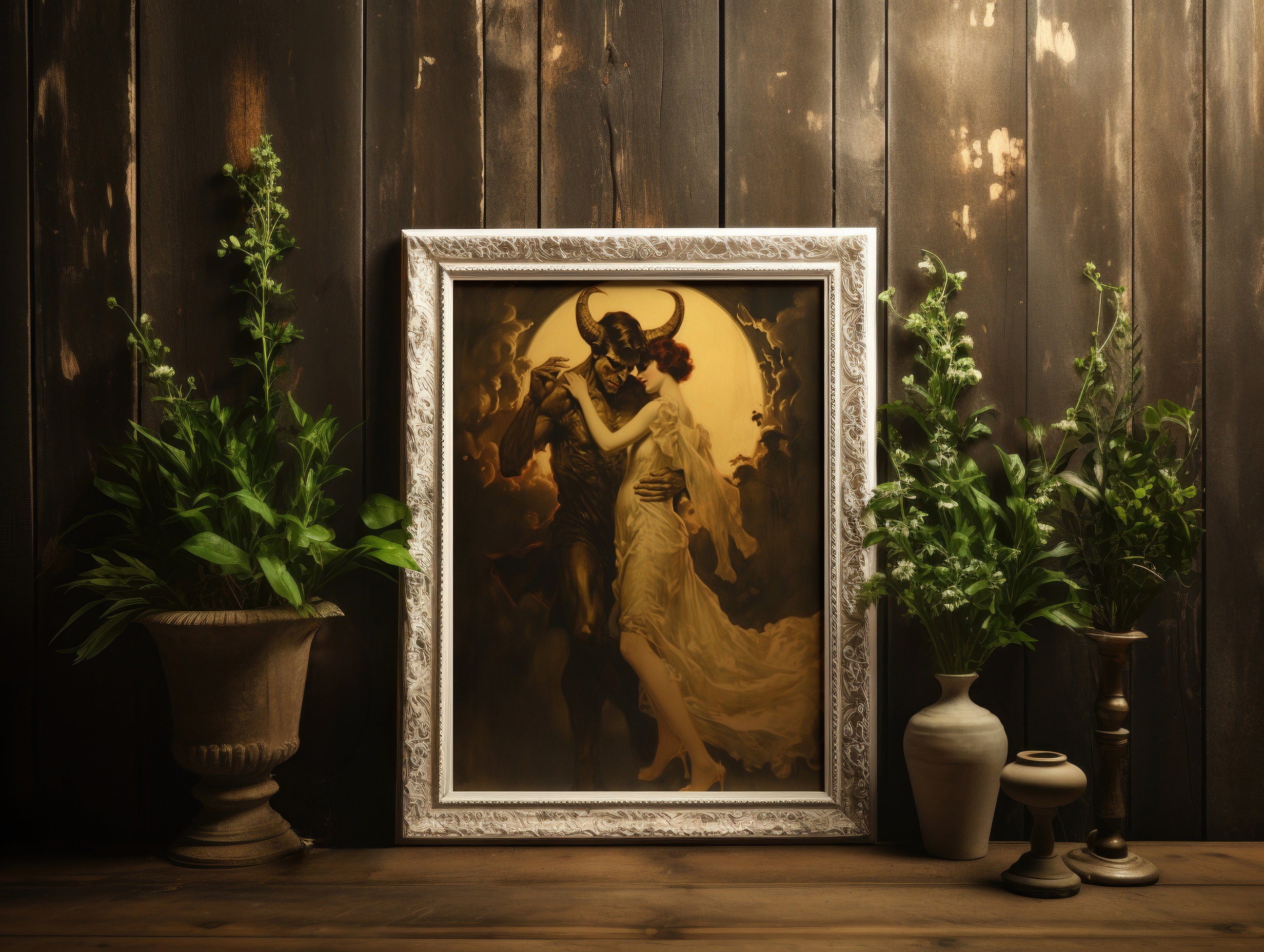Victorian Woman Demon Dancing Satanic Vintage Photography Art - Etsy UK