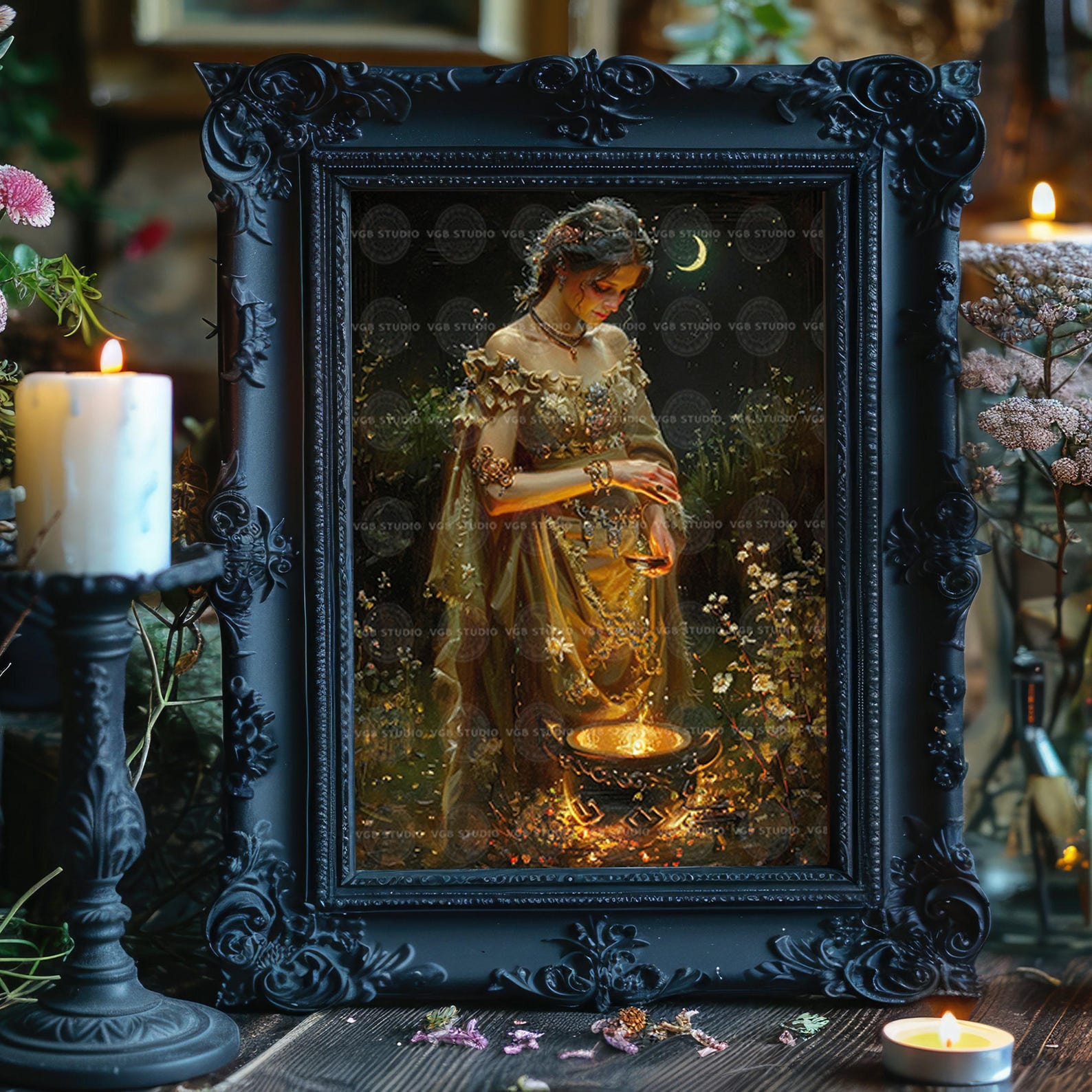 Ceridwen Celtic Welsh Goddess Underworld, Inspiration Deity Fine Art ...