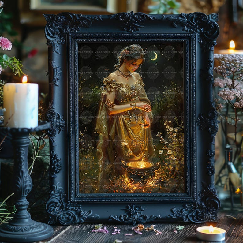 Ceridwen Celtic Welsh Goddess Underworld, Inspiration Deity Fine Art ...