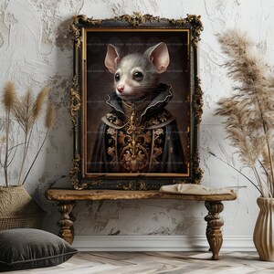Gothic Mouse Renaissance Prince Regal Victorian Mice, Baroque Poster ...