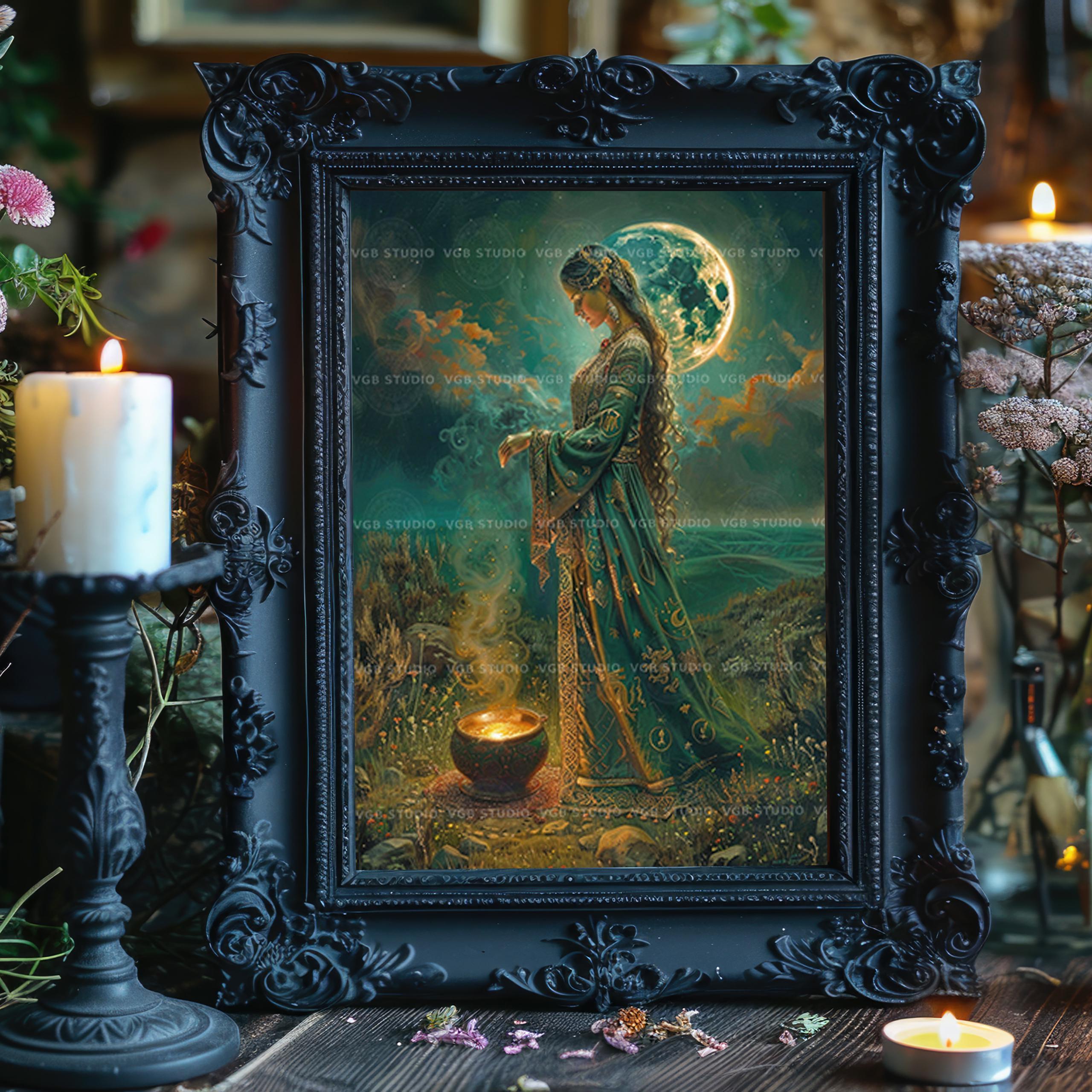 Ceridwen Celtic Welsh Goddess Knowledge Magic Deity, Cerridwen Fine Art ...