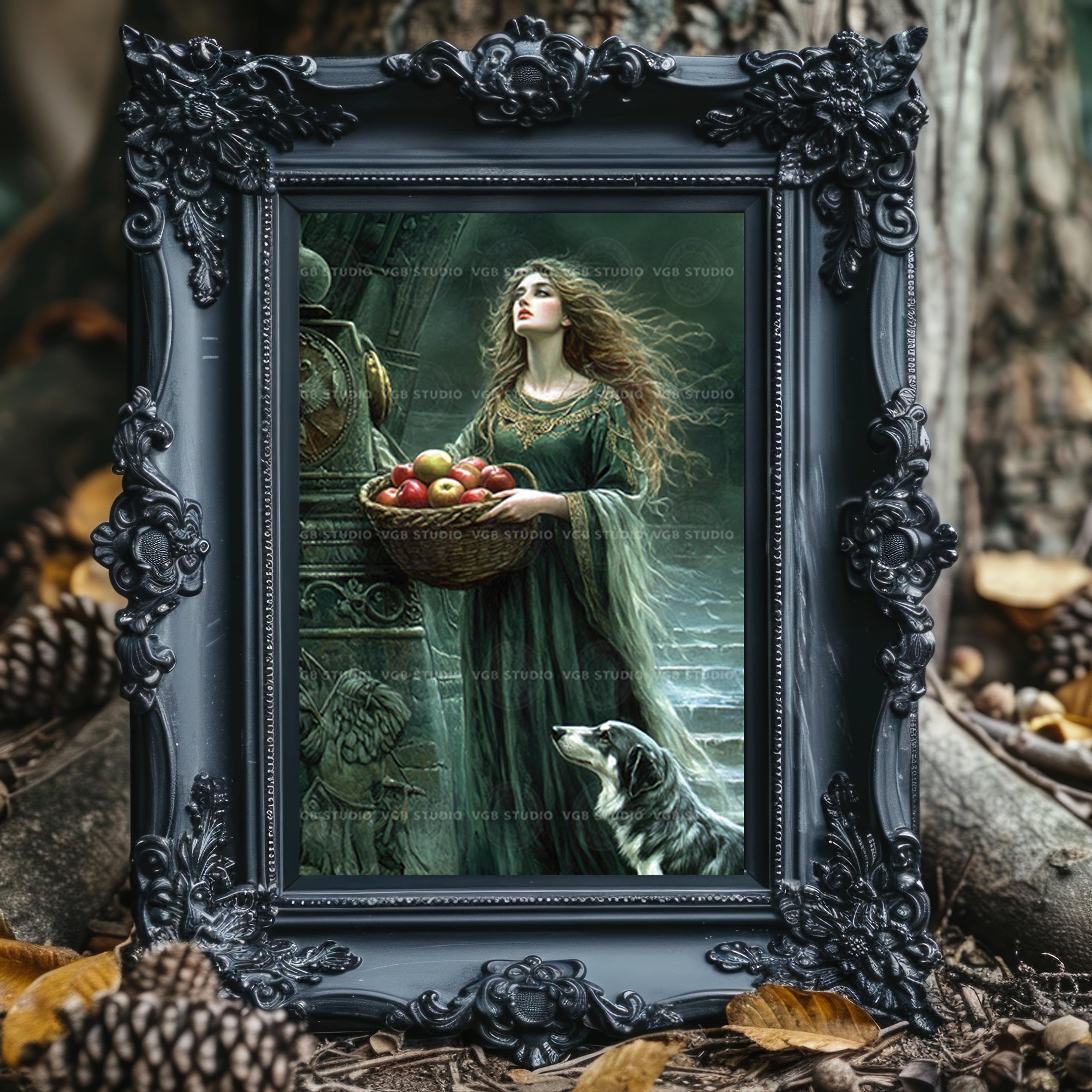 Nehalennia Goddess of Protection and Trade, Celtic Mythology Artwork ...