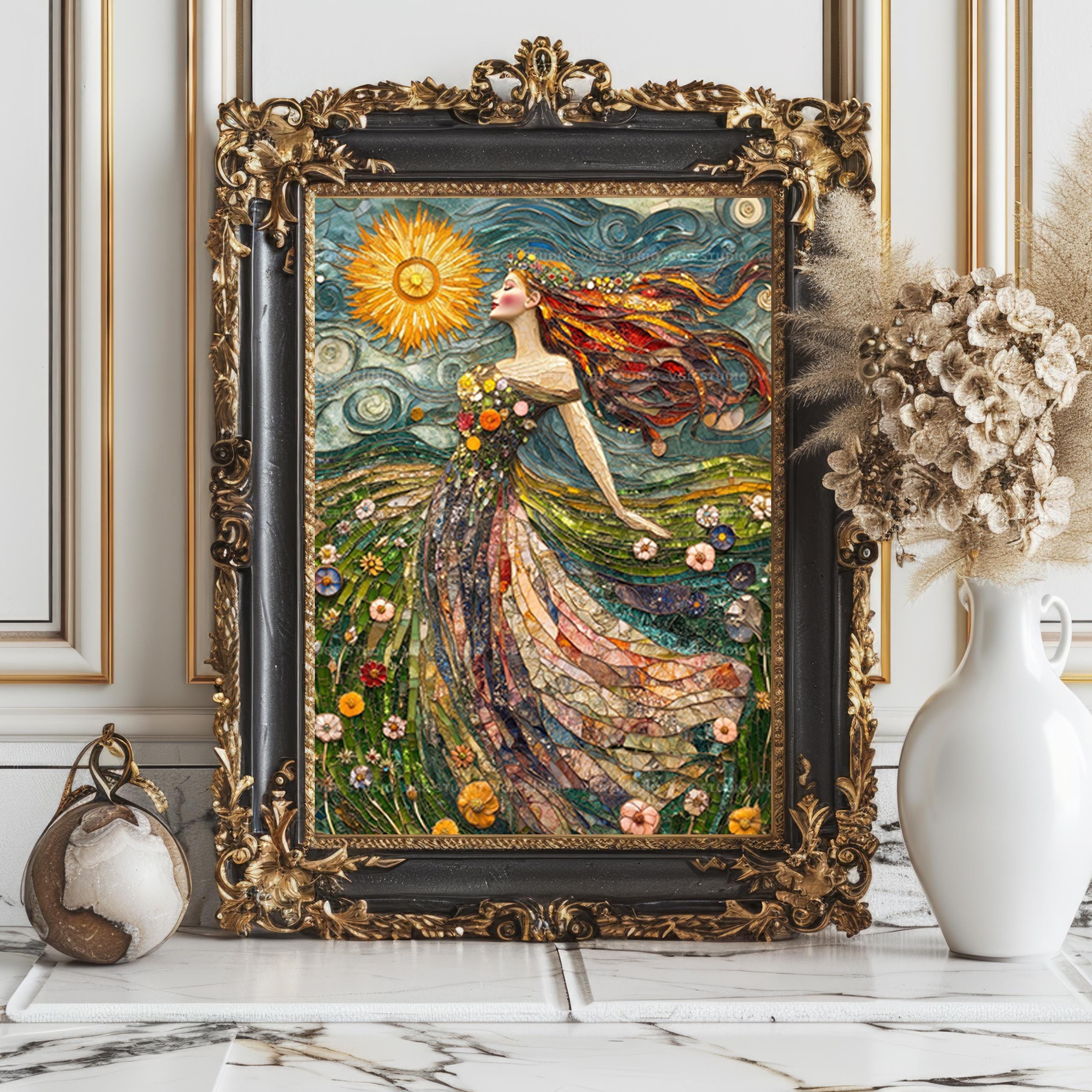 Aine Celtic Goddess Art Print Irish Goddess of Sun and Summer Divine ...