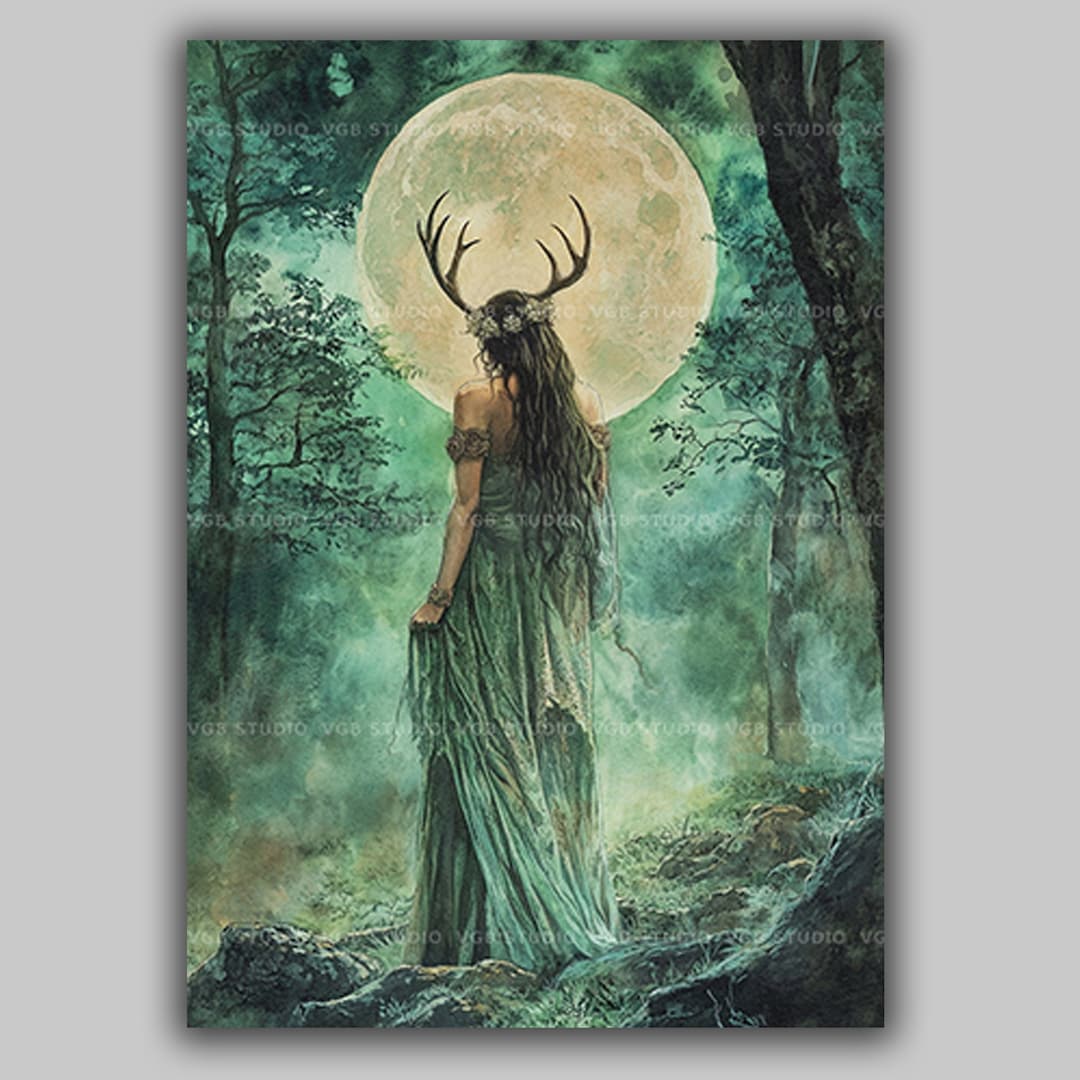 Sadhbh Celtic Goddess of Love and Change Fine Art Print, Spiritual ...