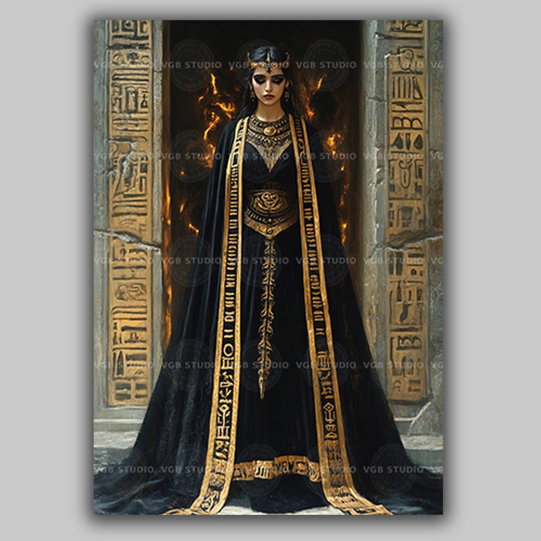 Ereshkigal Art Print Mesopotamian Goddess Underworld Queen Sumerian