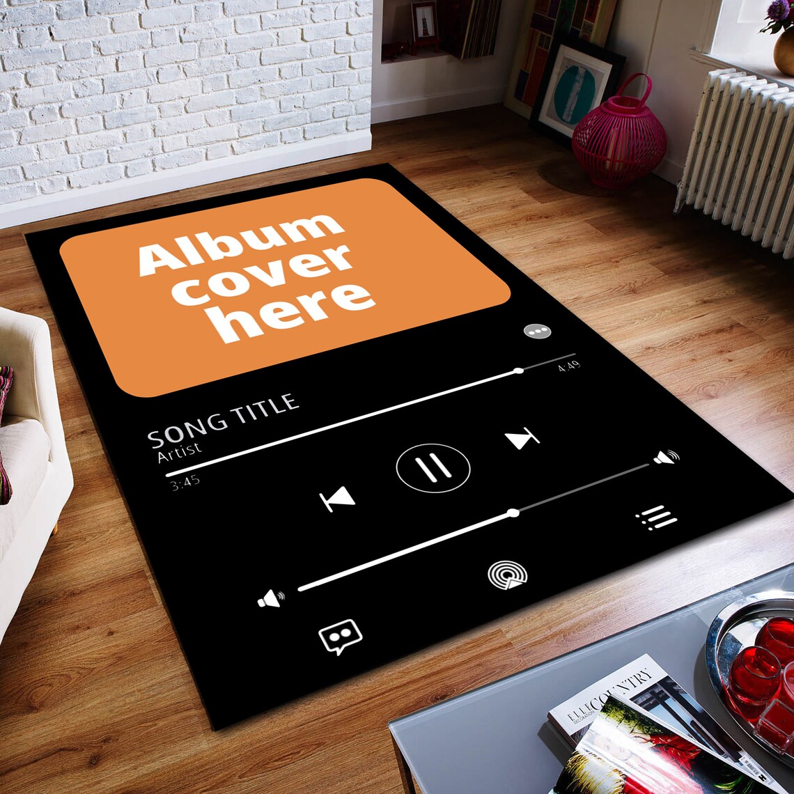 Music Player, Music Rug, for Music Room, Gift, Music Clip Player,custom ...