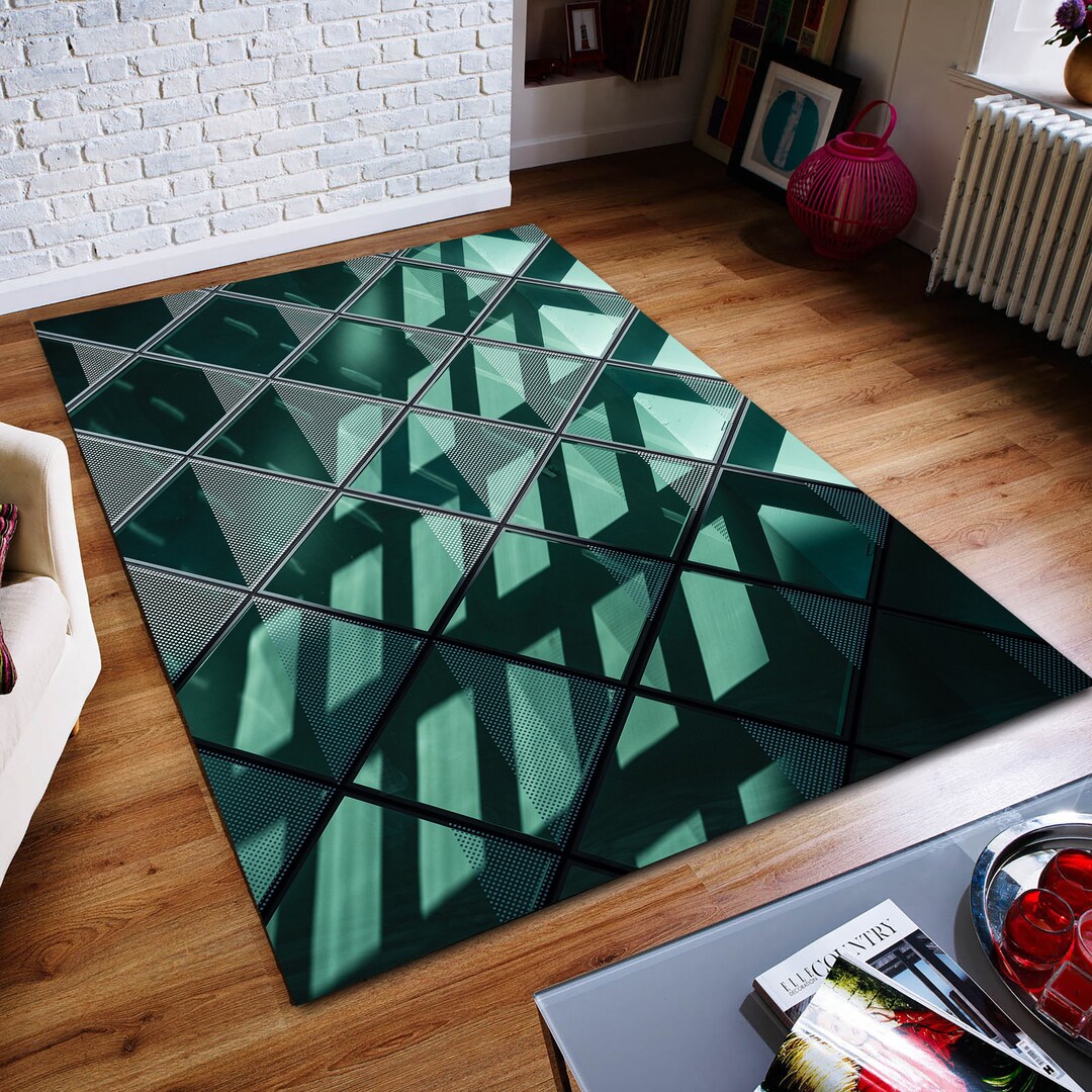 Glass Wall Rug, Glass Rug, Abstract Rug, Custom Rug, Home Decor Rug ...