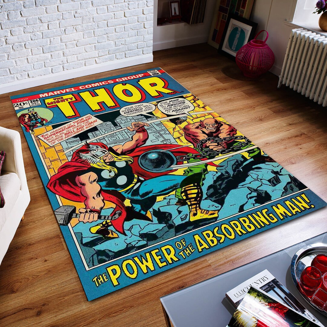 Thor Rug, Thunder God, Magazine Cover, Legendary Hero, Fantastic Rug ...