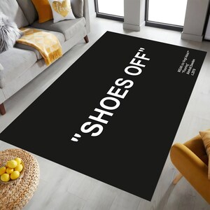 Shoes off Rug, Shoes Room Rug, With Logo, Custom Rug, Birthday Gifts ...
