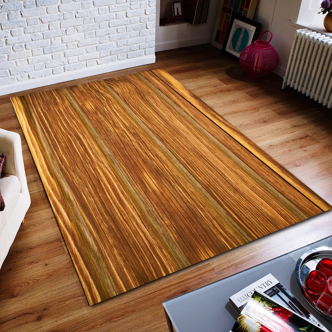 Wooden Rug, Wooden Pattern Rug, Abstract Rug, Custom Rug,home Decor Rug ...