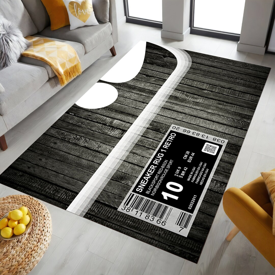 Wood Patterned Box, Sneaker Box Rug, Sneaker Room Rug, Custom Rug ...