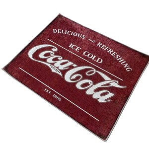 Coca Cola Rug,abstract Rug, Coca Coca Retro, Custom Rug,coca Coca ...