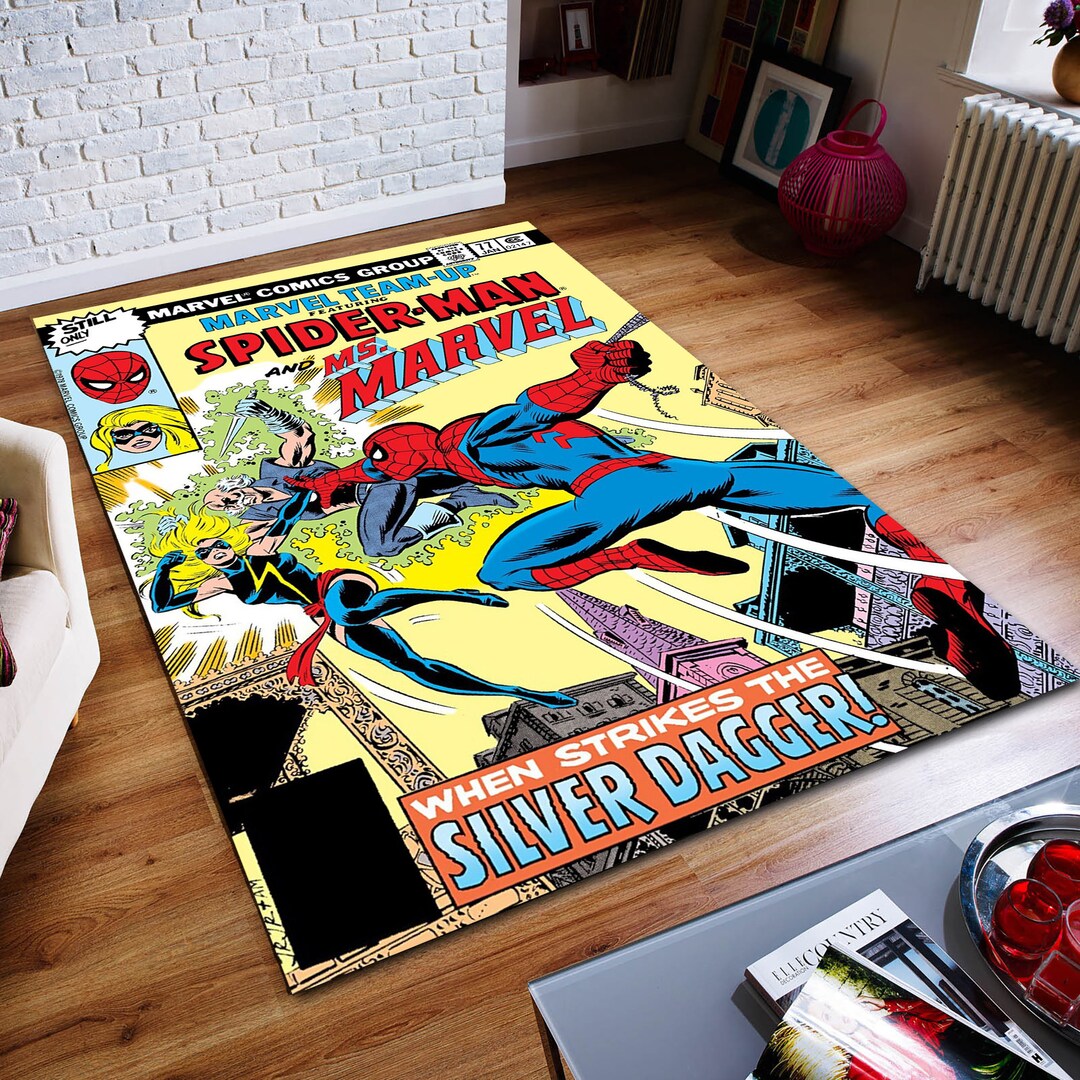 Spider-man Rug, Magazine Cover, Legendary Hero, Fantastic Rug, Comic ...