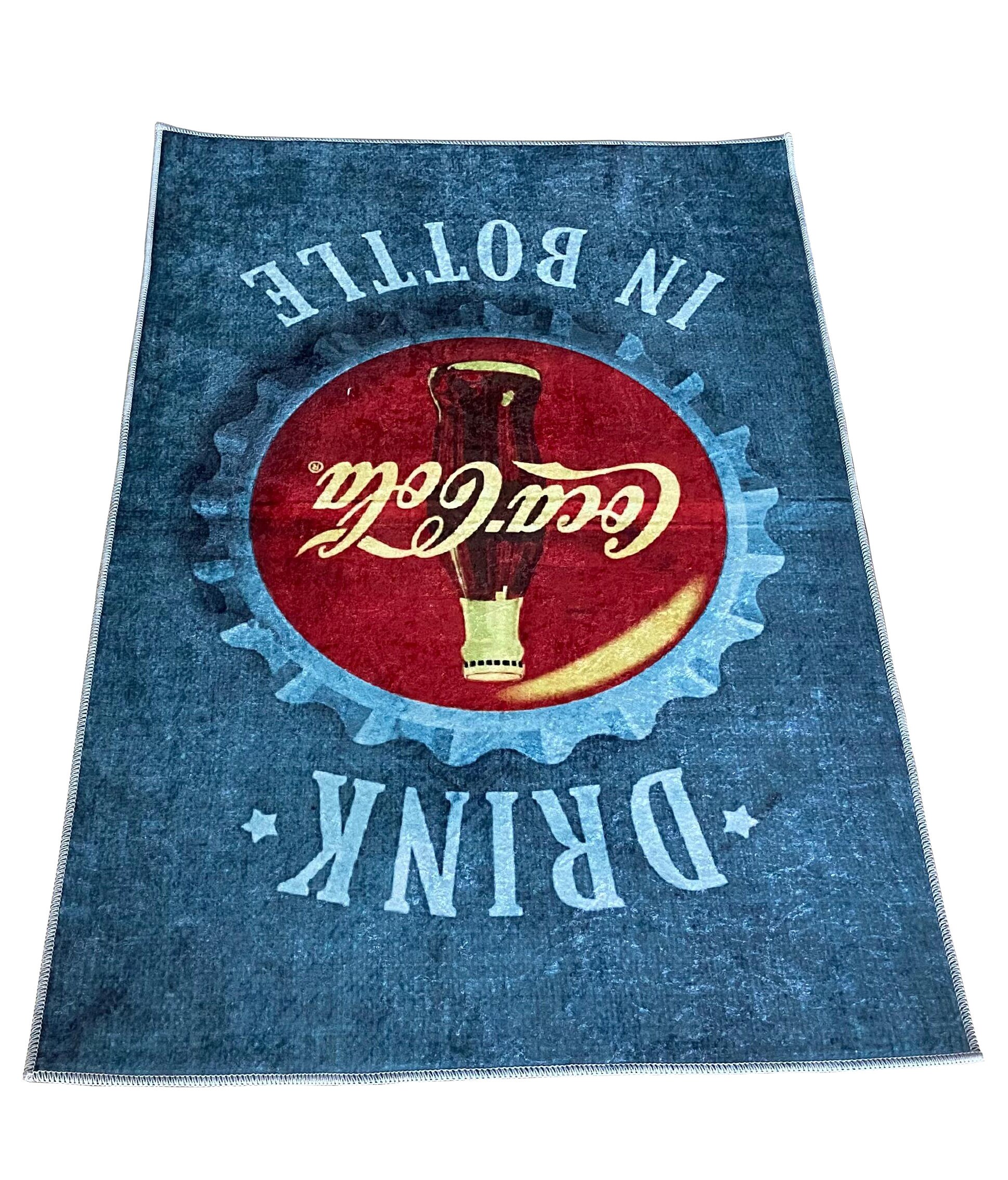 Coca Cola Rug, the Coke in Bottle, Legendary Drink Rug, Abstract Rug ...