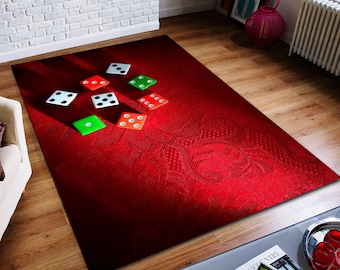 Colored Dice Rug - Etsy