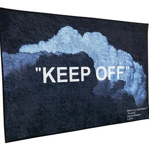 Keep off Rug, Keep off Clouds Rug, Traditional Abstract Rug, Custom Rug ...