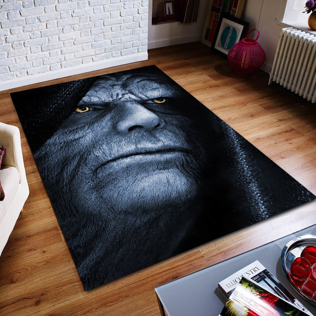 Scary Face Rug, A Man Face Rug, Abstract Rug, Custom Rug, Home Decor ...