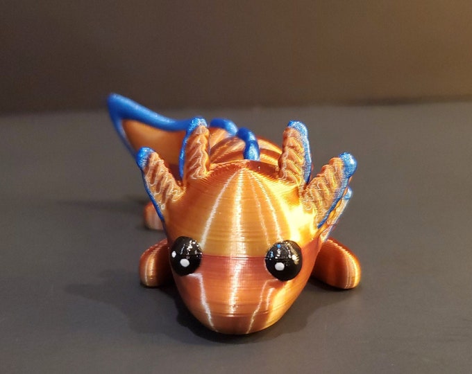 3D Printed Baby Axolotl by ZOU3D - Etsy