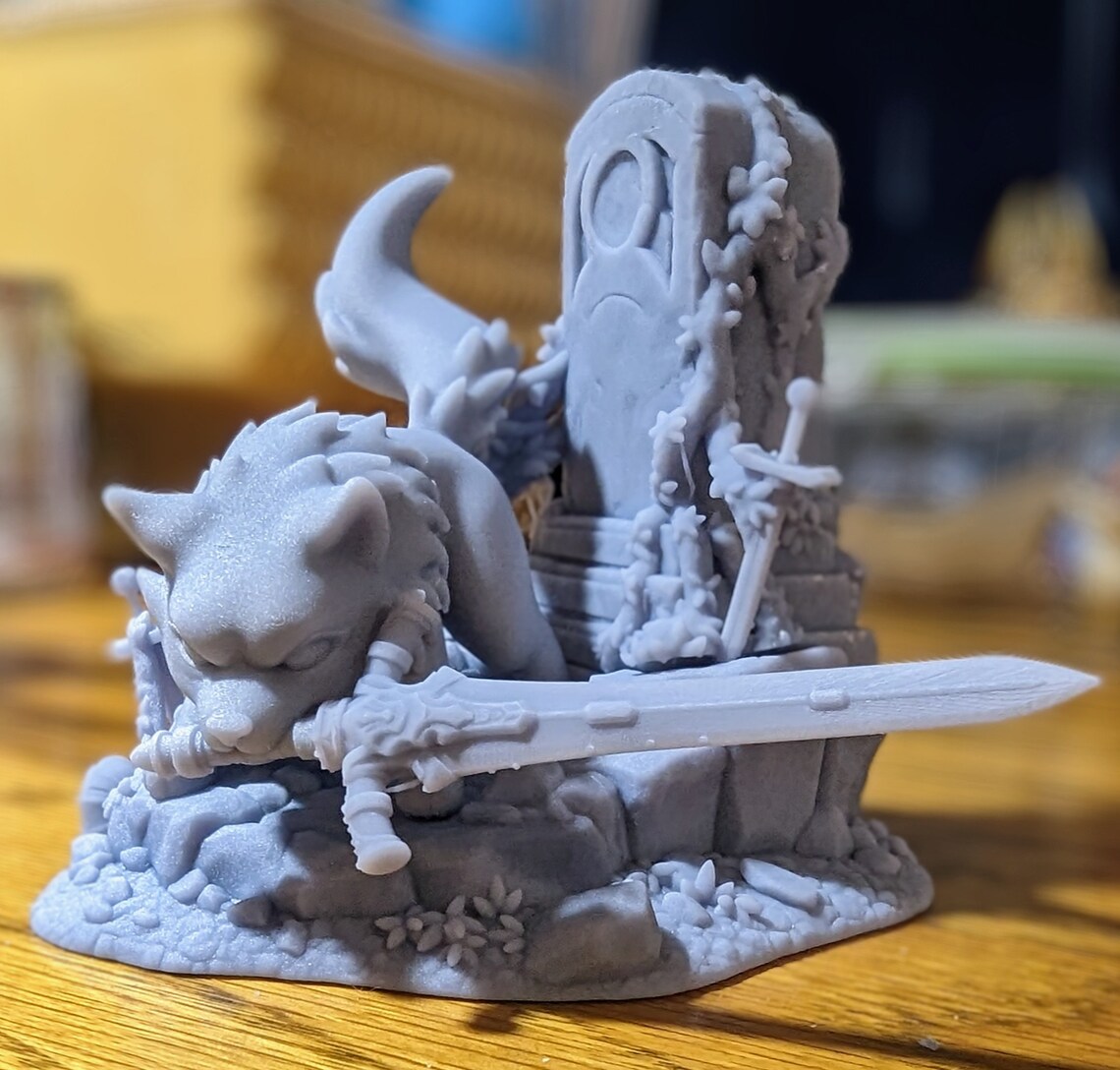 Chibi Greatwolf Sif by Nomnom Figures - Etsy