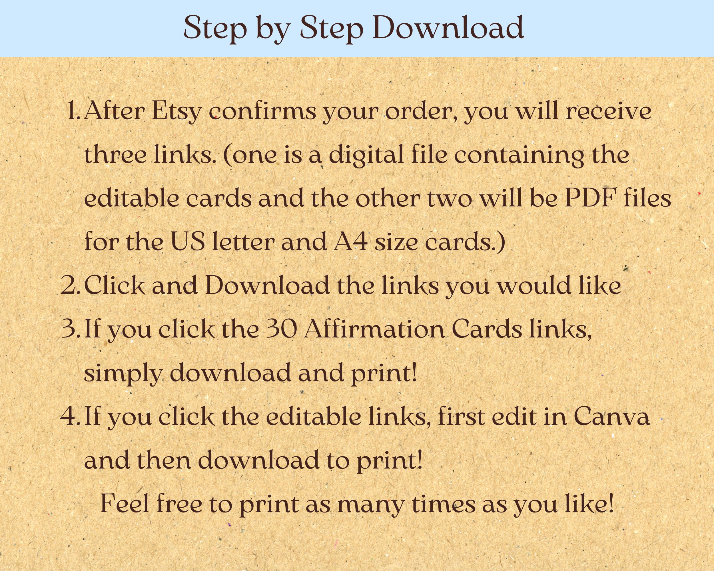 Blue Affirmation Cards | Affirmation Cards Printable | Create Your Own ...