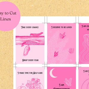 Pink Affirmation Cards | Positive Affirmation Cards | Printable ...
