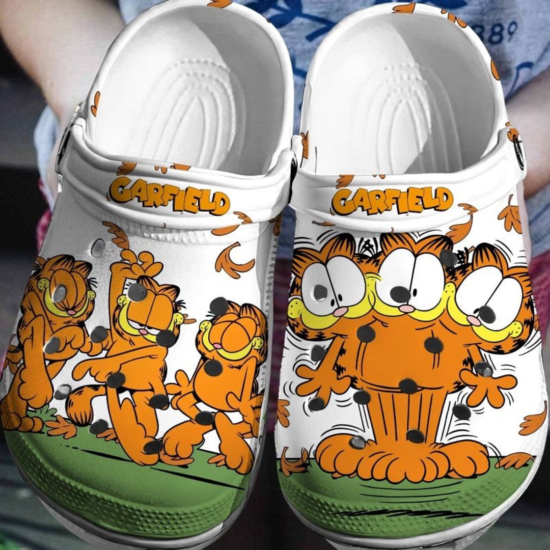 Garfield Cat Clogs Shoes, Garfield Kid/adult Clogs, Custom Clogs ...