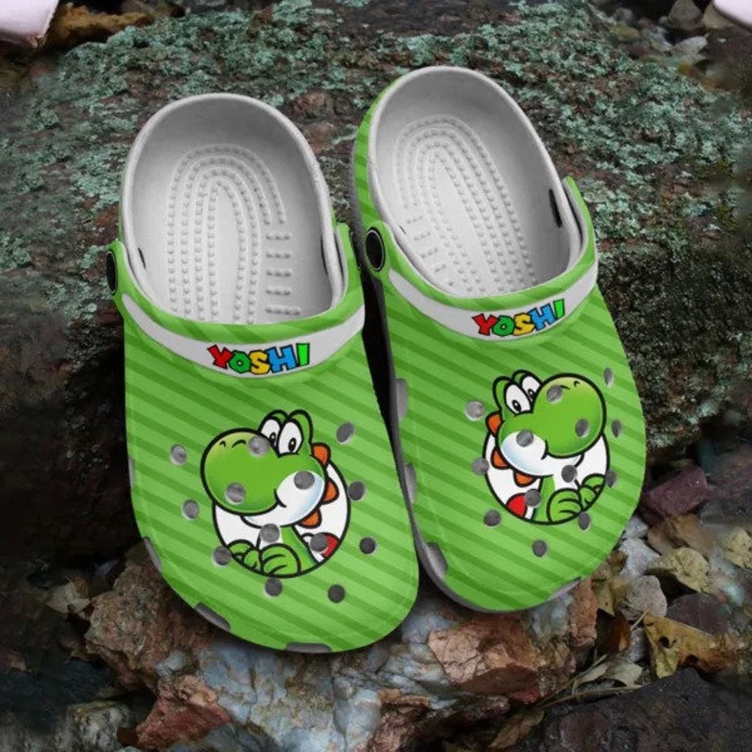 Yoshi Super Mario Clogs Shoes, Yoshi Kid/adult Clogs, Custom Clogs ...