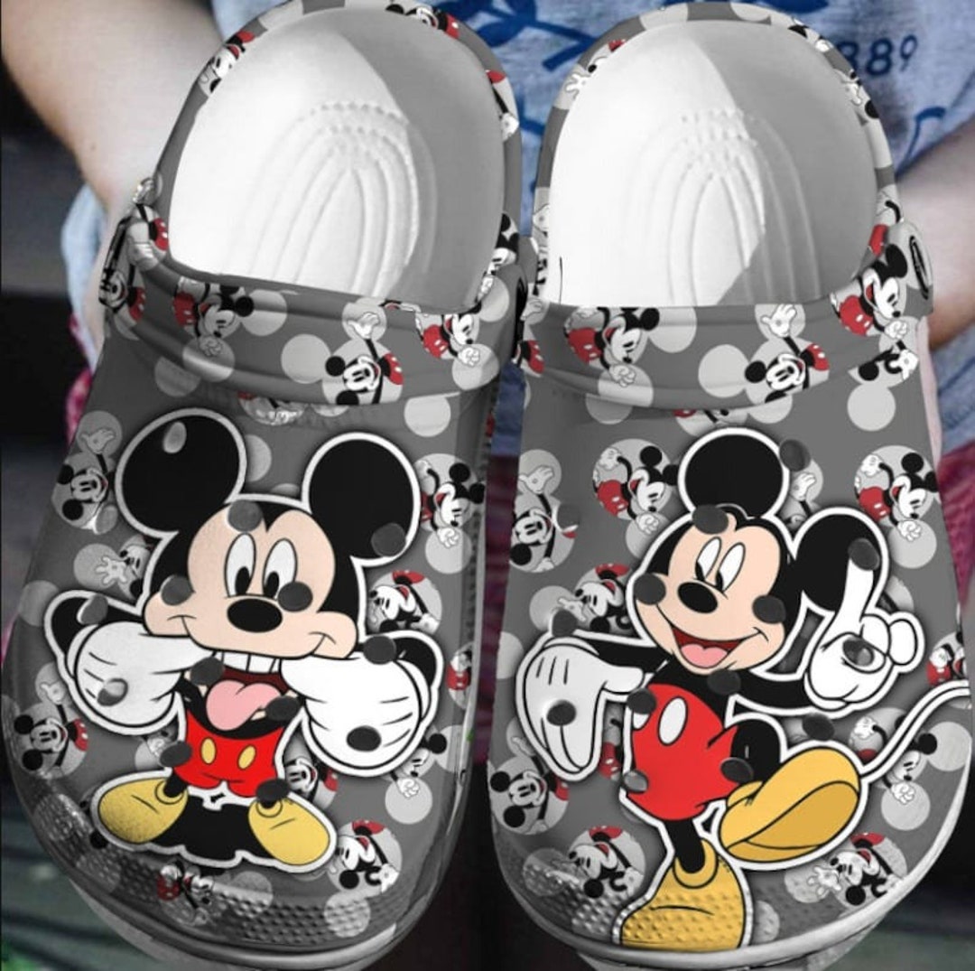 Mickey Clogs Shoes, Mickey Mouse Kid/adult Clogs, Custom Clogs Slippers ...