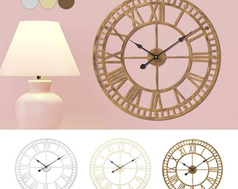 Open Face Wall Clock - Etsy