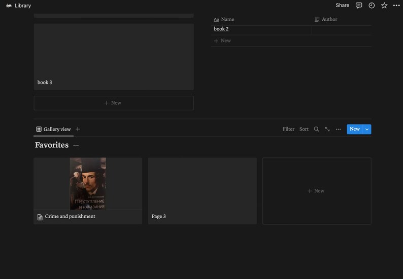 Notion Template Library/bookshelf Notion Dark/chaotic Academia - Etsy